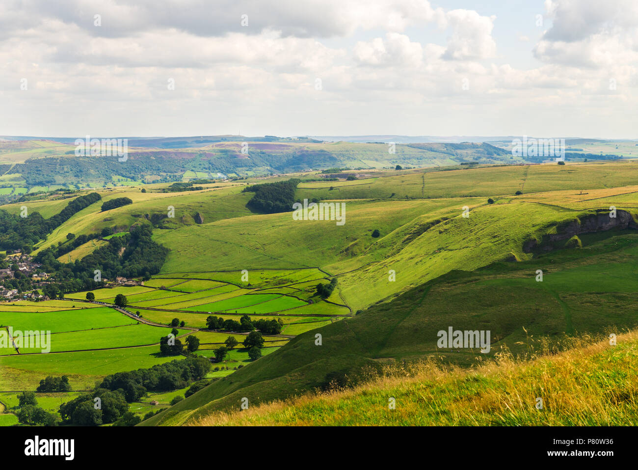 Mam Tor hill near Castleton and Edale in the Peak District National ...