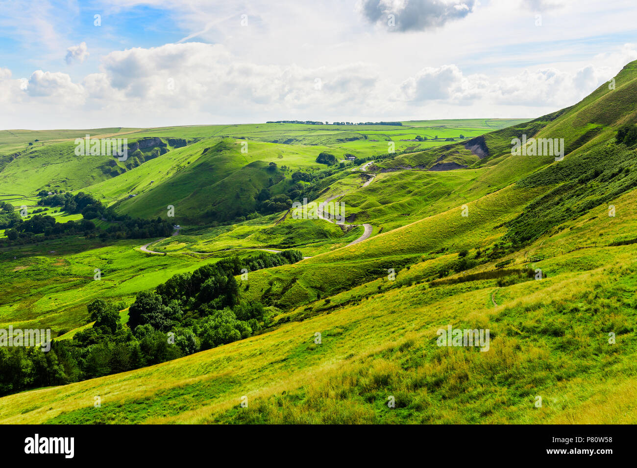 Mam Tor hill near Castleton and Edale in the Peak District National ...