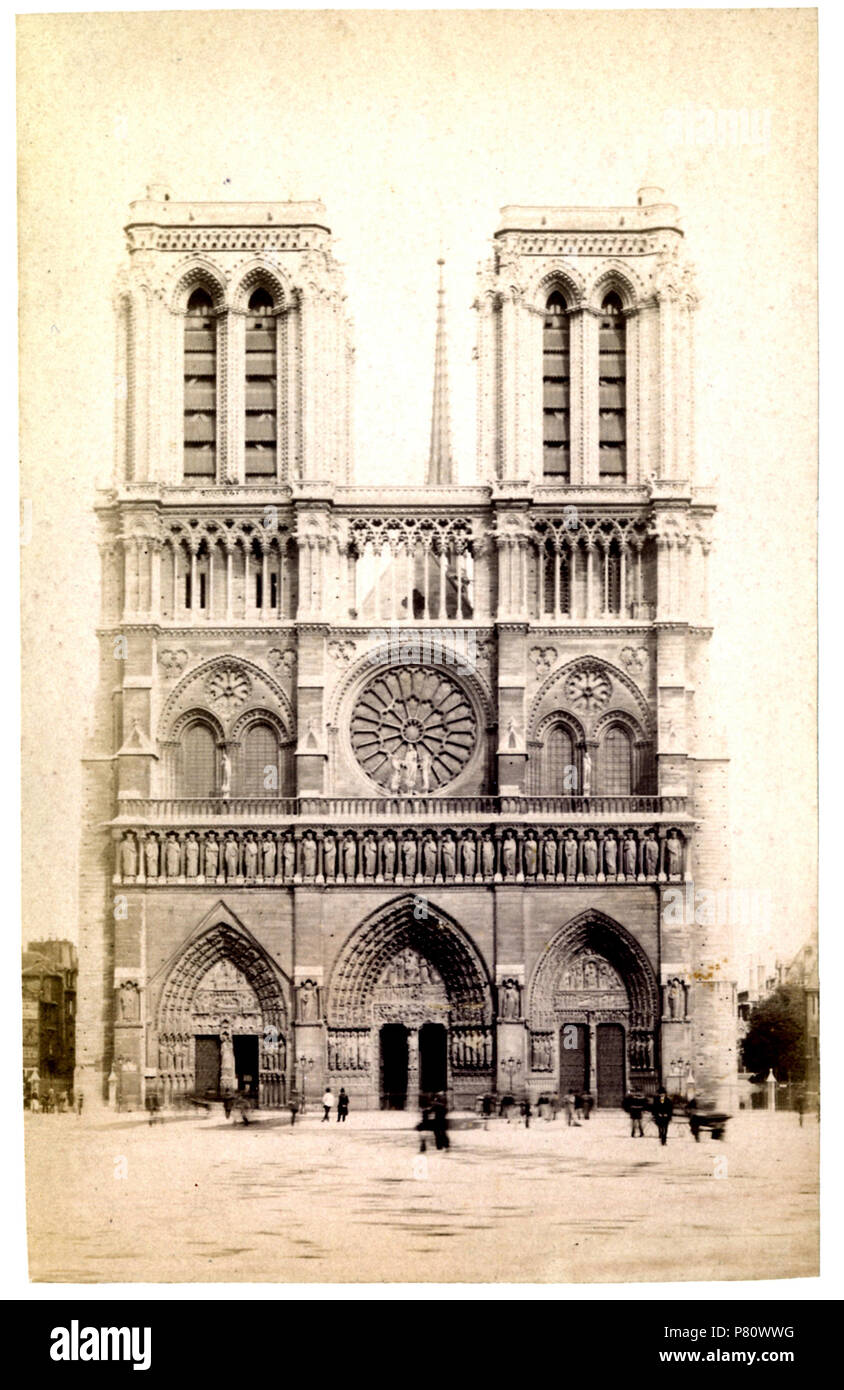 English: West facade of Notre-Dame de Paris . 24 July 2011 132 Details ...