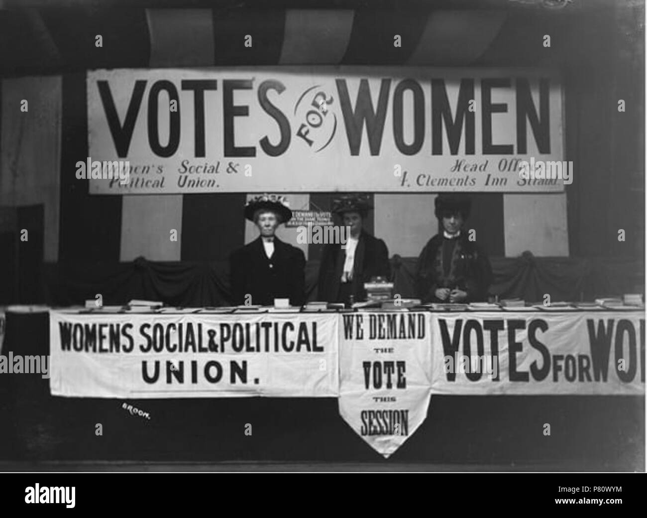 371 The Women’s Social and Political union stand, probably at Caxton ...