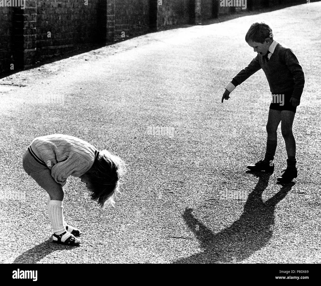 Brother and sister play together, England, Great Britain Stock Photo ...