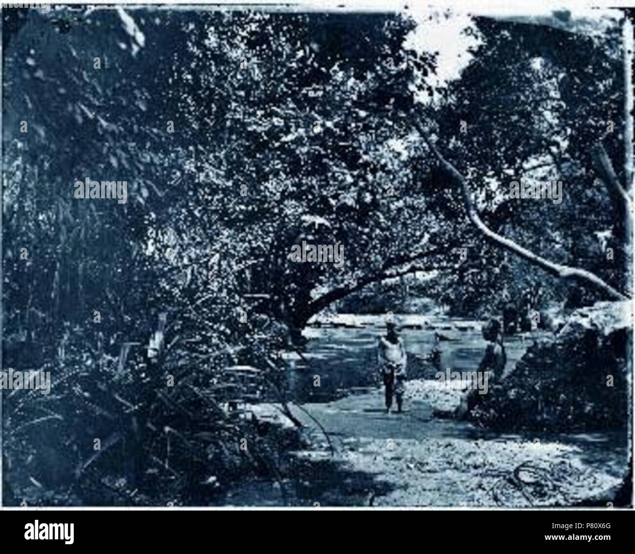 N/A. N/A 372 Thomson, Children Playing in Stream, Singapore Stock Photo ...