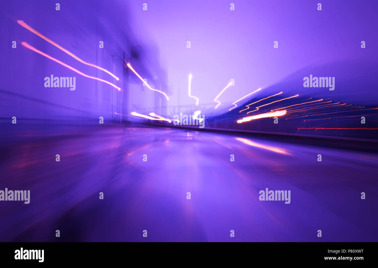 speed of lights for abstract background Stock Photo - Alamy