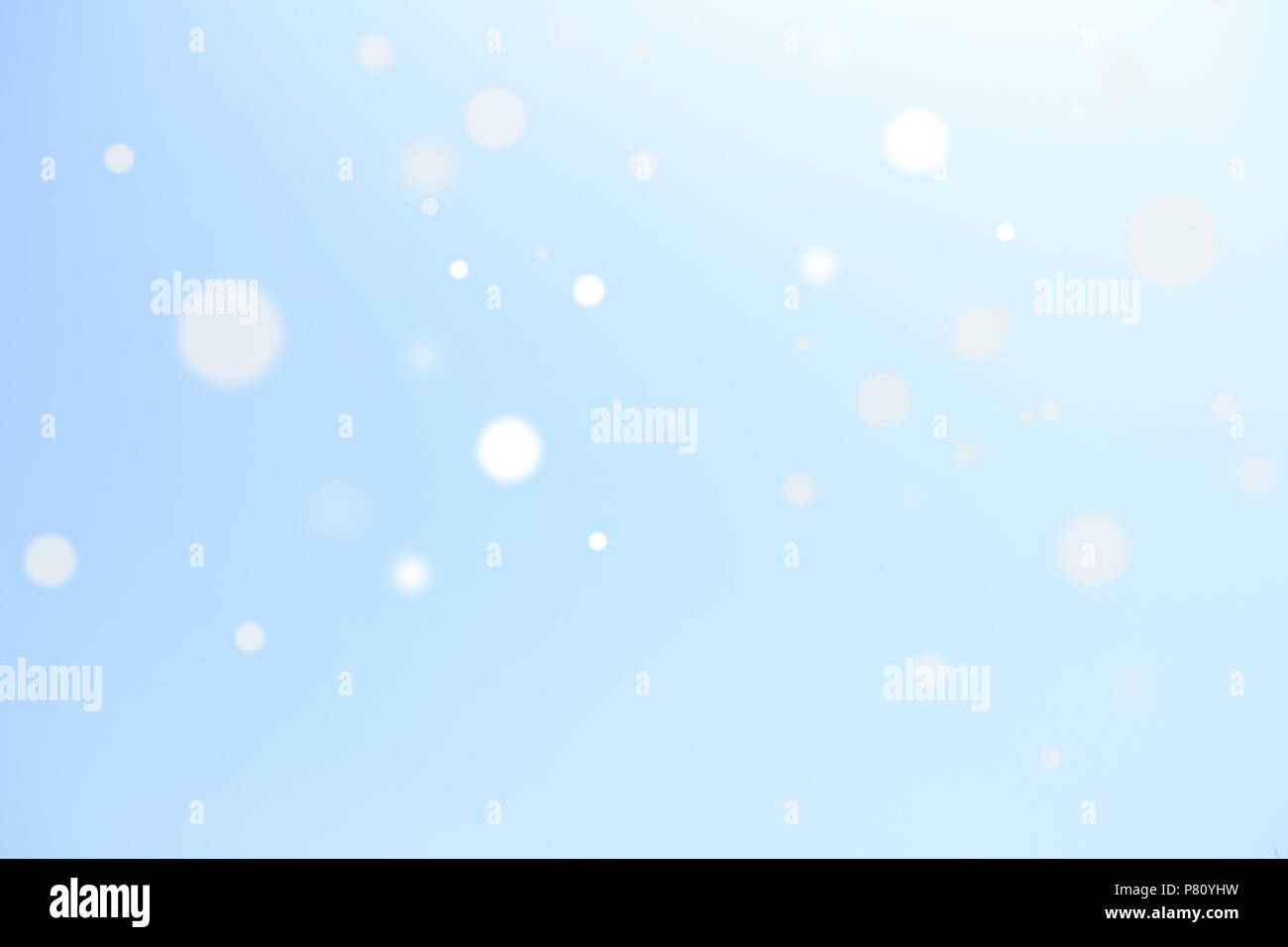 Blur snow in Light Blue background Stock Photo - Alamy