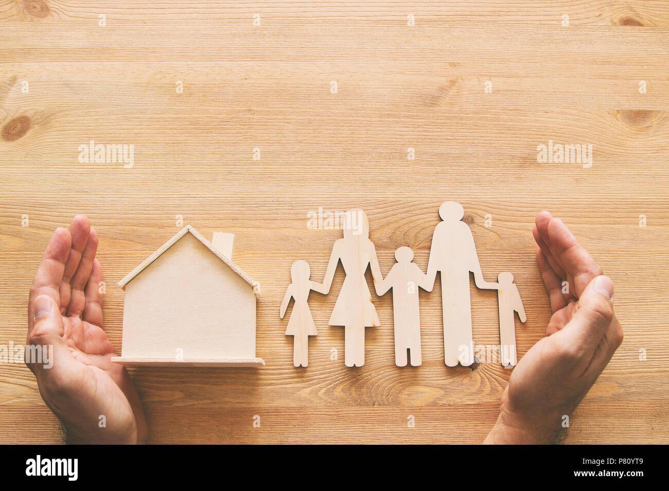 Insurance concept. family life, financial and health issues Stock Photo ...