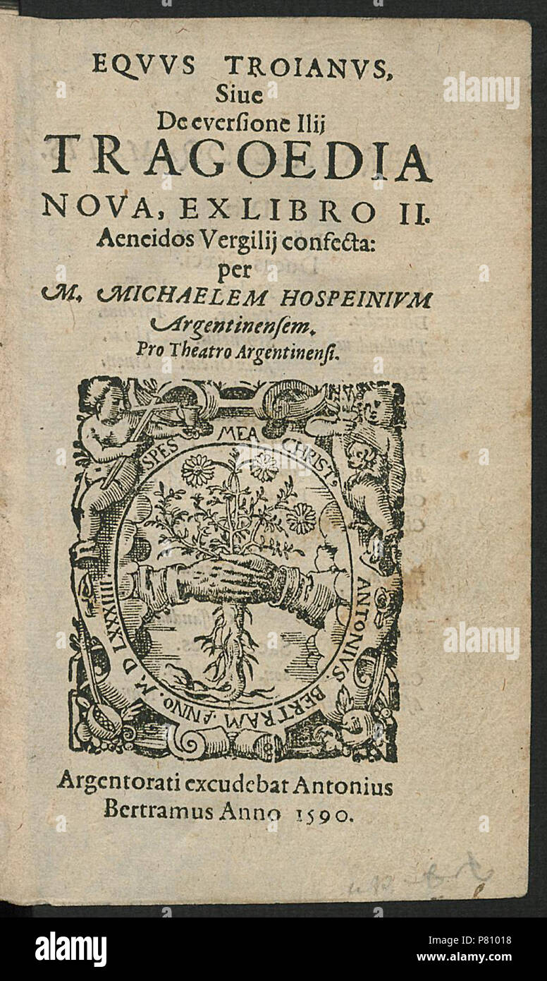 N/A. N/A 386 Vergil-Hospein, Equus Troianus, 1590 Stock Photo - Alamy