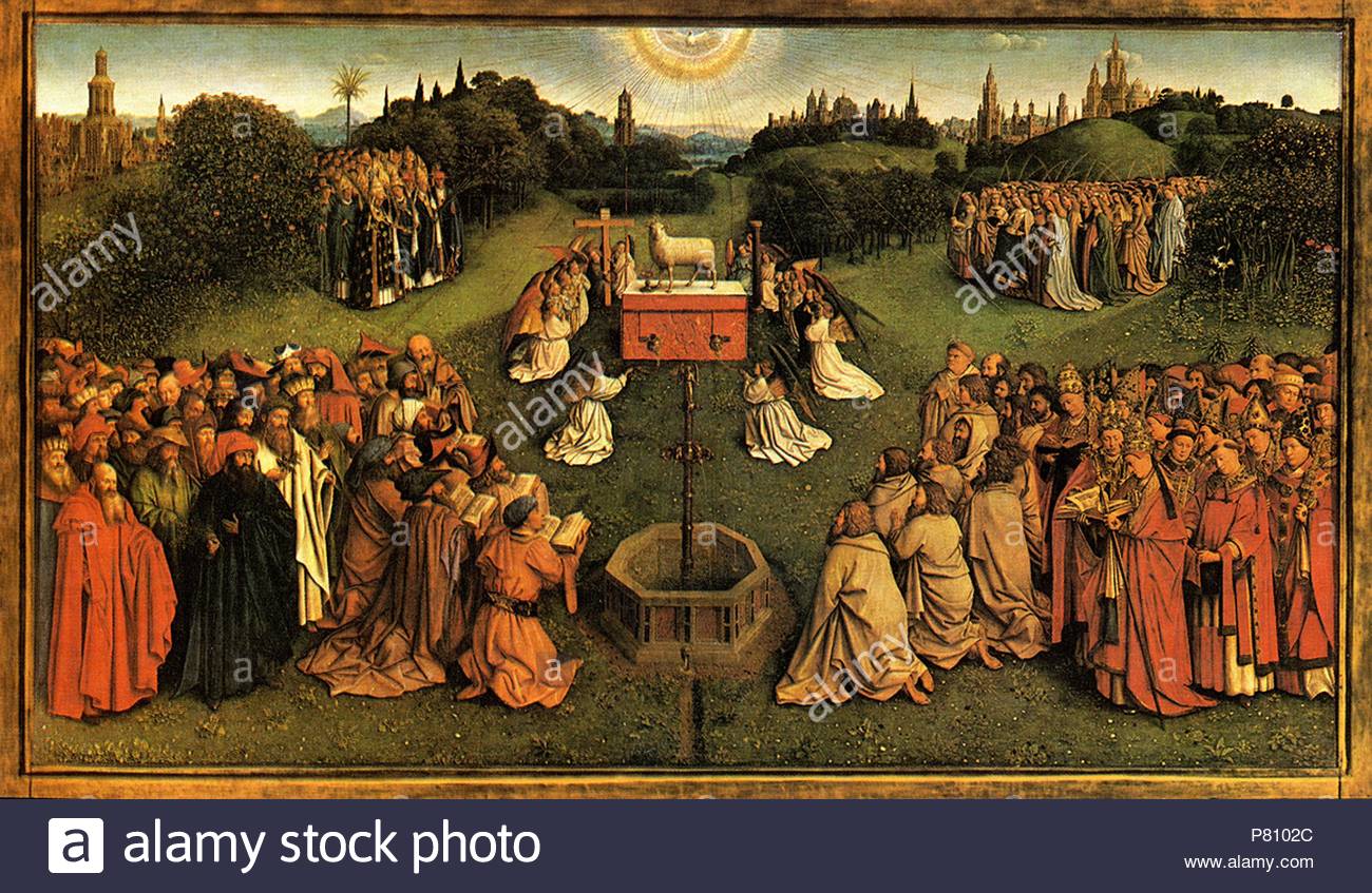 Ghent Altarpiece Van Eyck Stock Photos Ghent Altarpiece Van Eyck