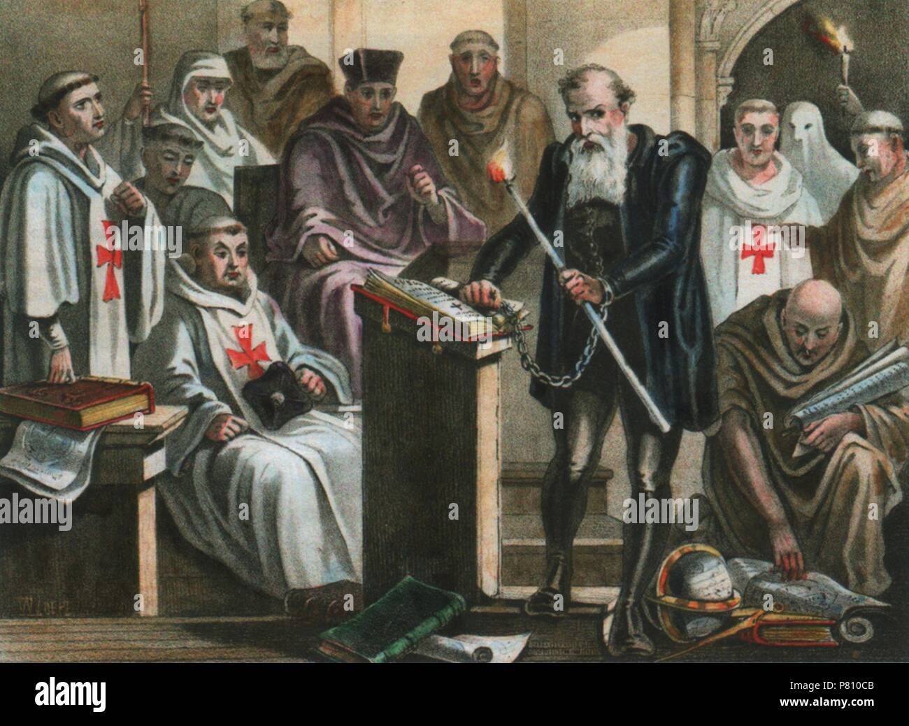 Galileo Galilei before the Holy Office. Museum: PRIVATE COLLECTION ...