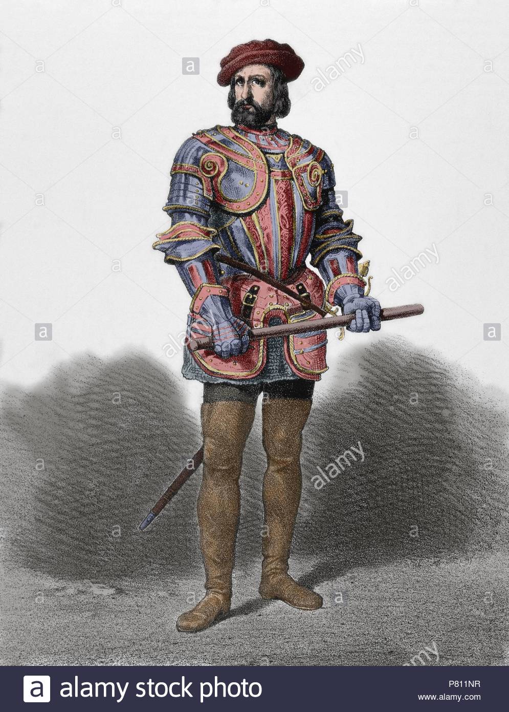 Hernan Cortes Portrait Stock Photos & Hernan Cortes Portrait Stock ...