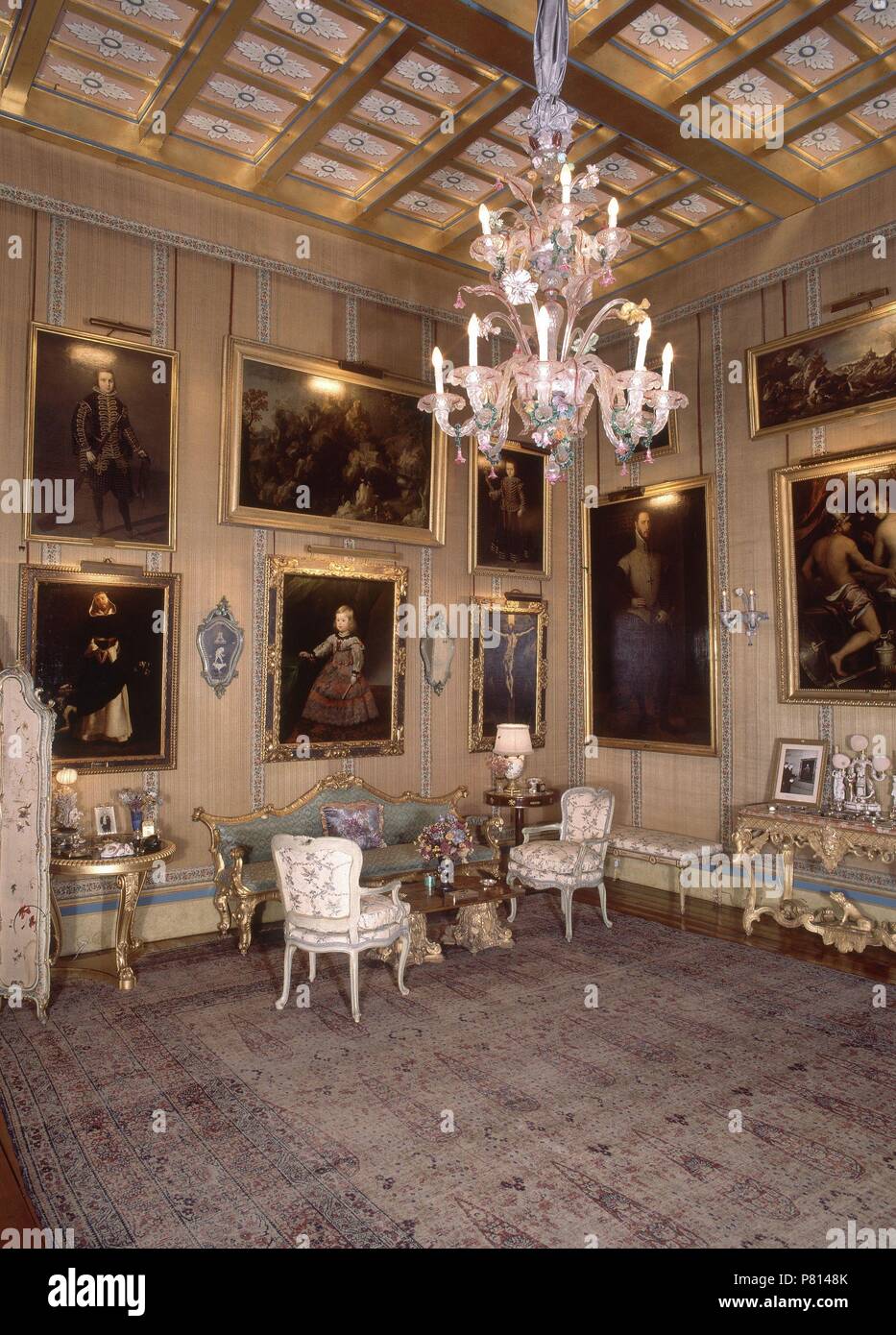 INTERIOR-SALON EN LA PLANTA NOBLE DEL PALACIO. Location: PALACIO DE ...