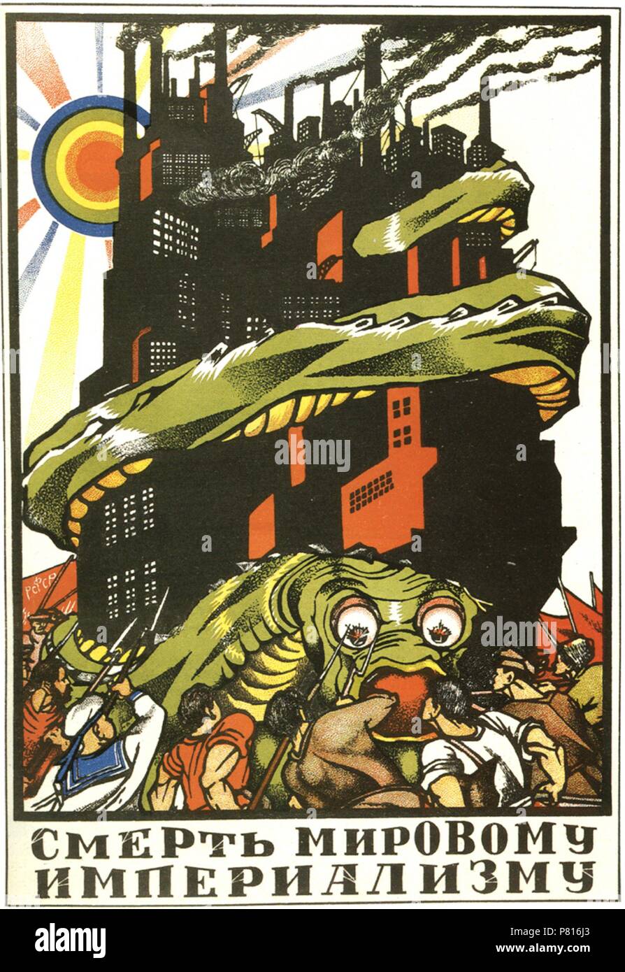Death to world imperialism (Poster). Museum: Russian State Library ...