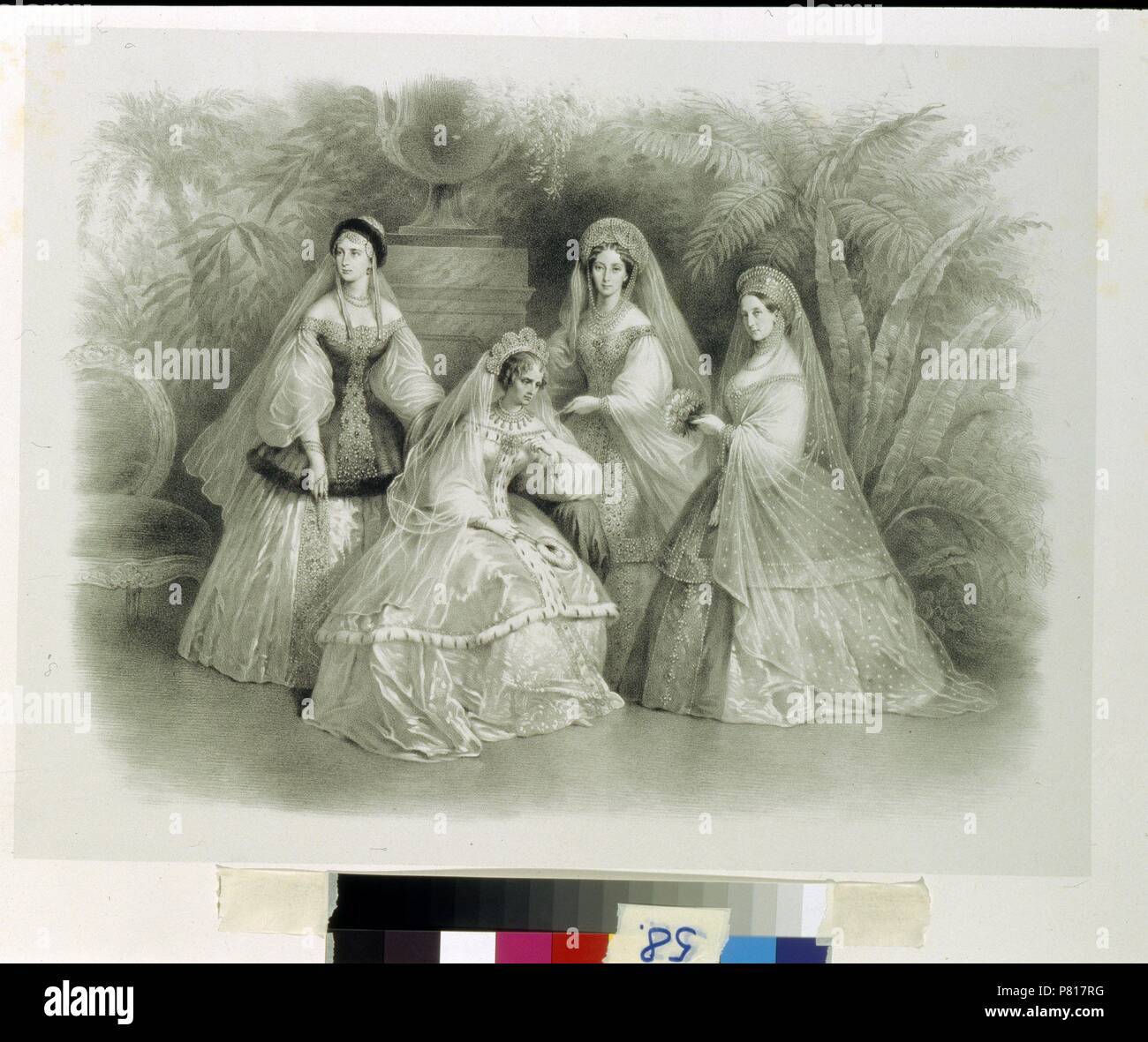 Empress Maria Alexandrovna with Grand Duchess Alexandra Iosifovna and ...