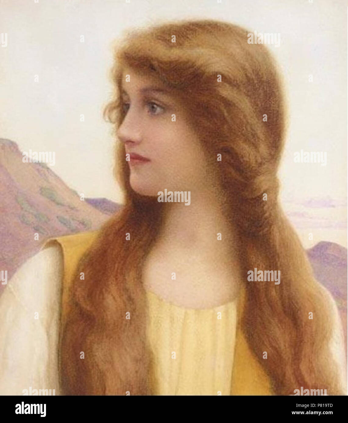 English: Rachel (cropped) . circa 1890 324 Rachel-at-the-Well2 Stock ...