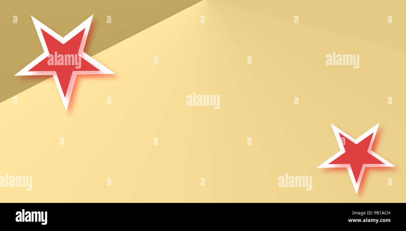 abstract geometric shapes with red stars backdrop Stock Photo - Alamy