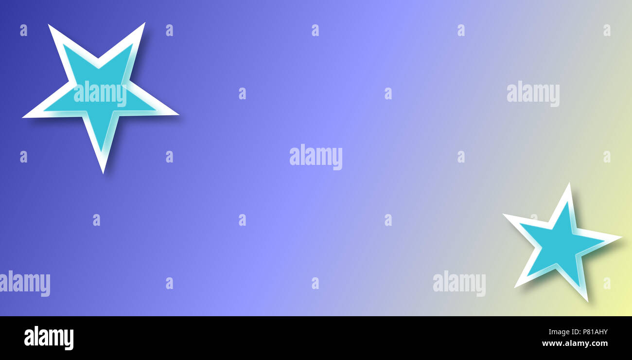 abstract geometric shapes with light blue stars backdrop Stock Photo ...