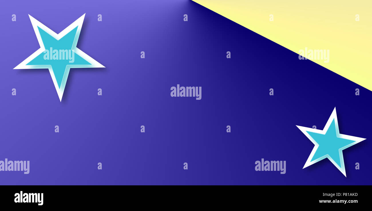 abstract geometric shapes with light blue stars backdrop Stock Photo ...