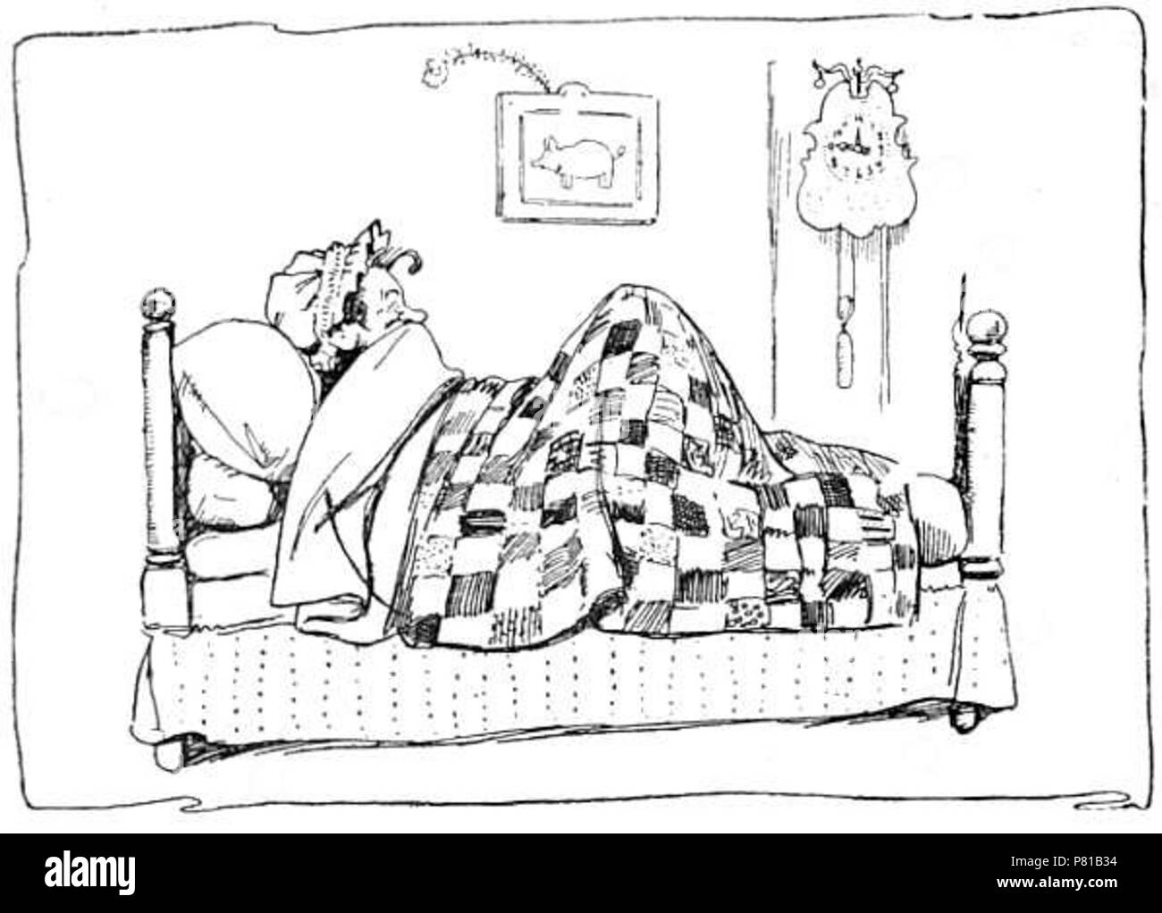 Bed scene Black and White Stock Photos & Images - Alamy