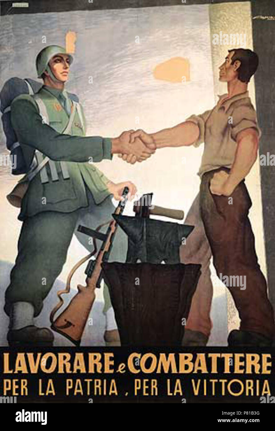 World war ii italy poster hi-res stock photography and images - Alamy