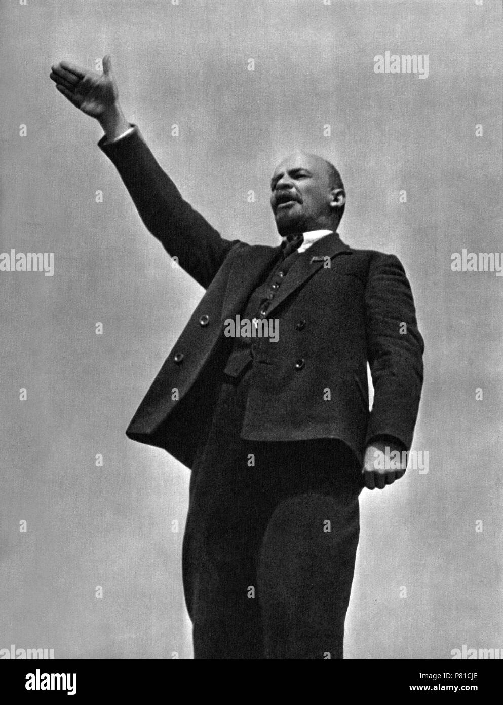 Vladimir Lenin at the Stepan Razin monument dedication. Museum: State ...
