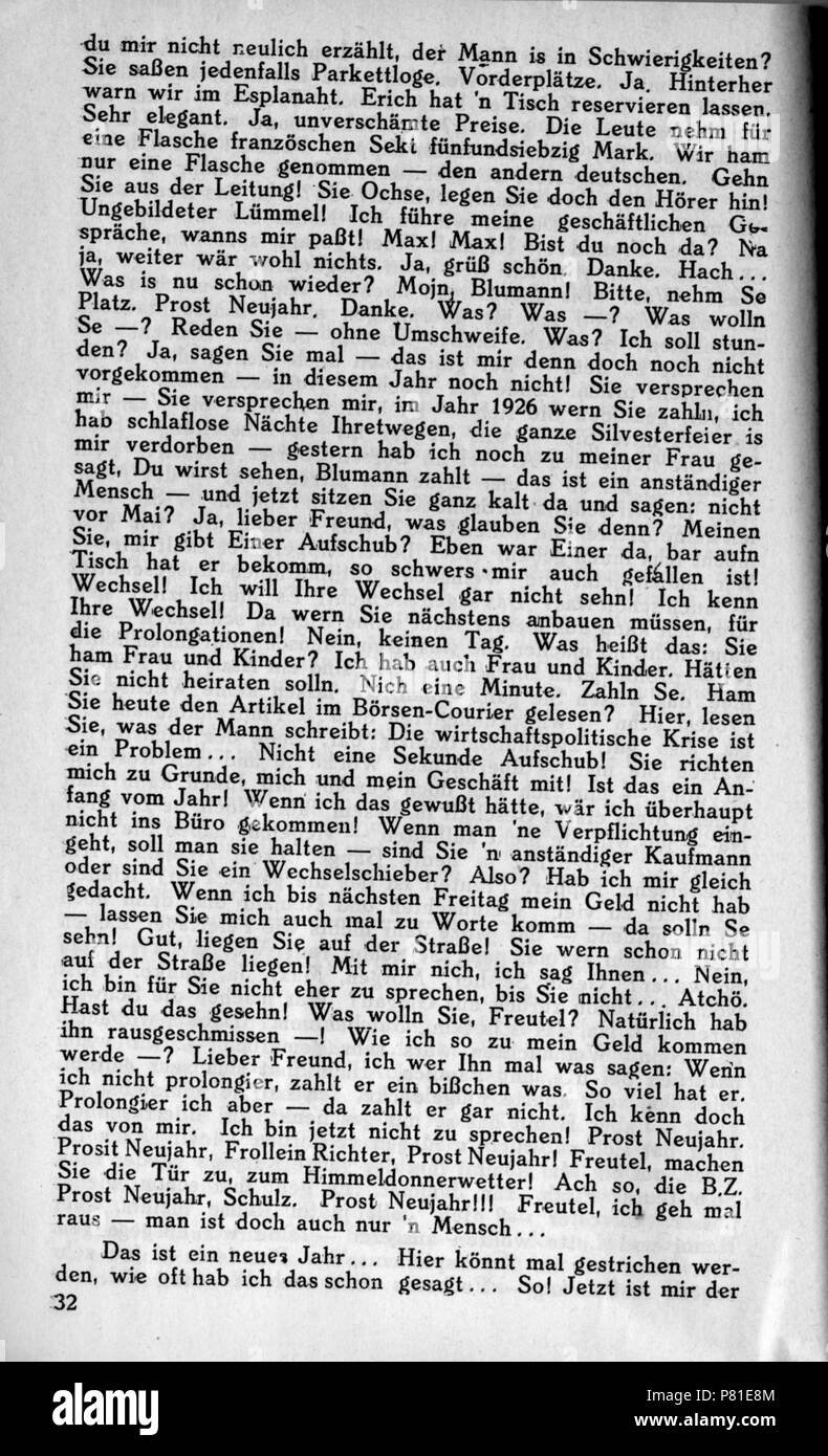 N/A. N/A 398 Weltbuehne 1926 I 032 Stock Photo - Alamy