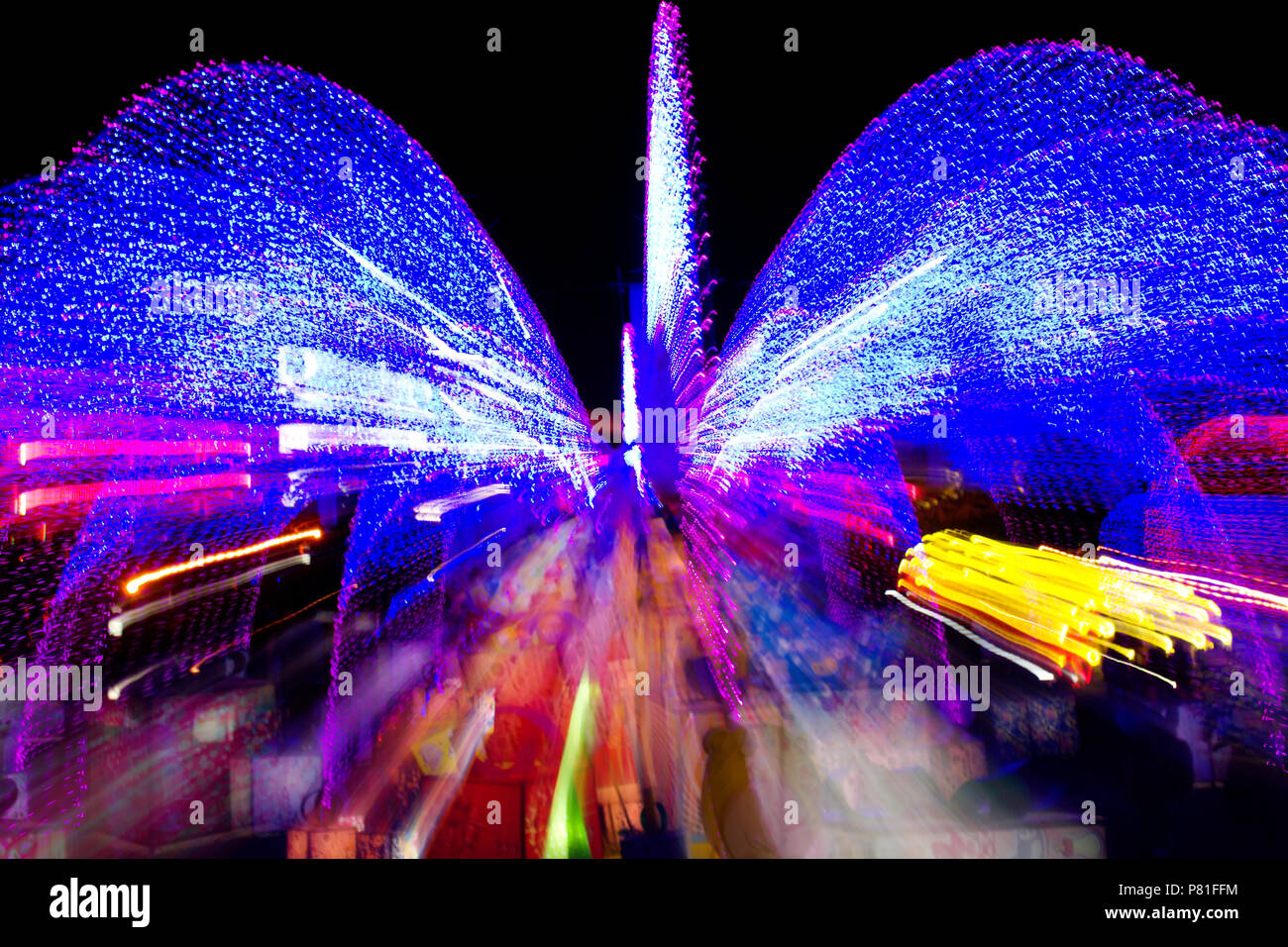 Rainbow neon led lights hi-res stock photography and images - Alamy