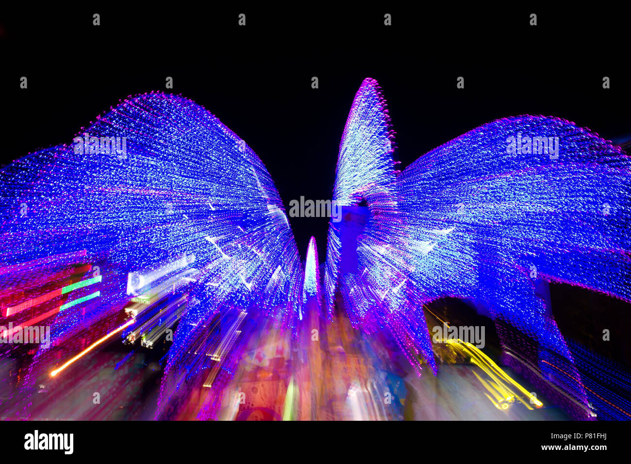 Rainbow neon led lights hi-res stock photography and images - Alamy