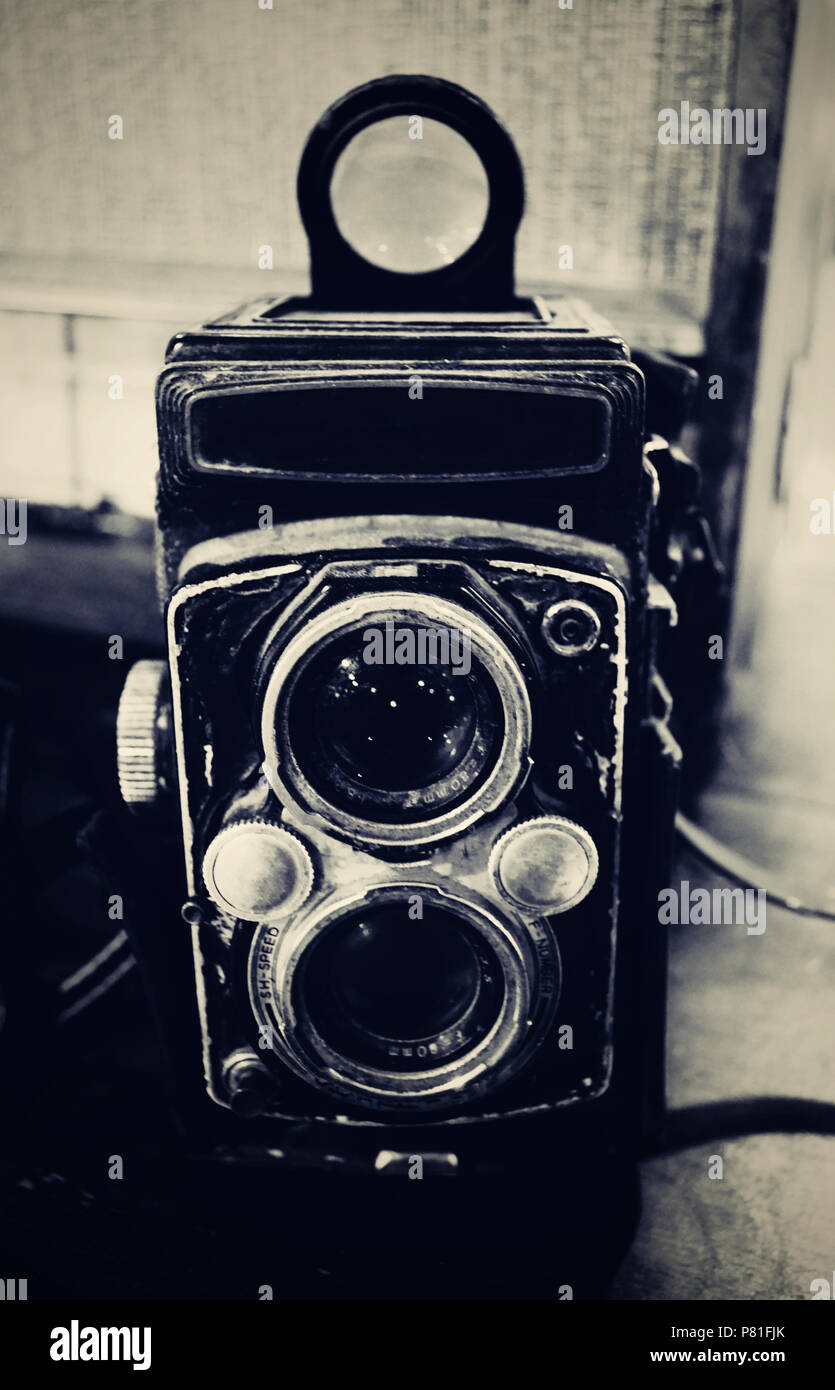 Traditional cameras were preserved in a museum Stock Photo - Alamy