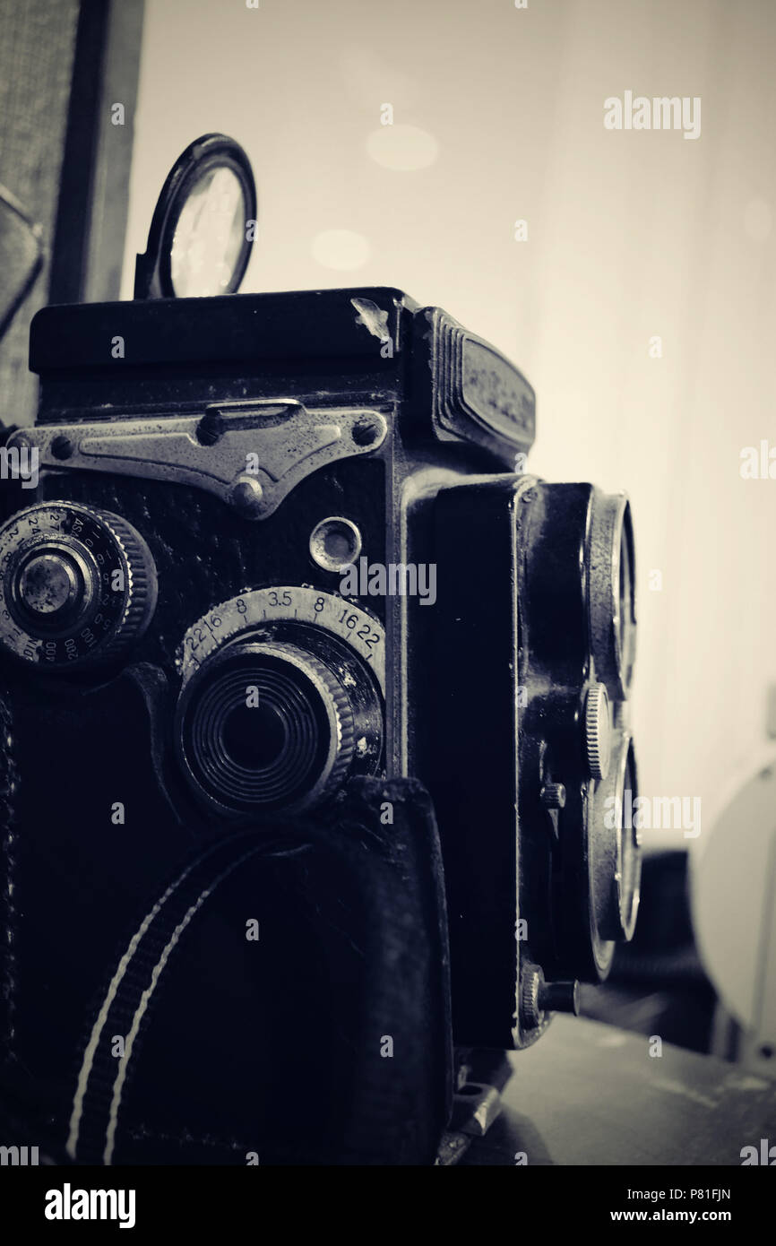 Traditional cameras were preserved in a museum Stock Photo - Alamy