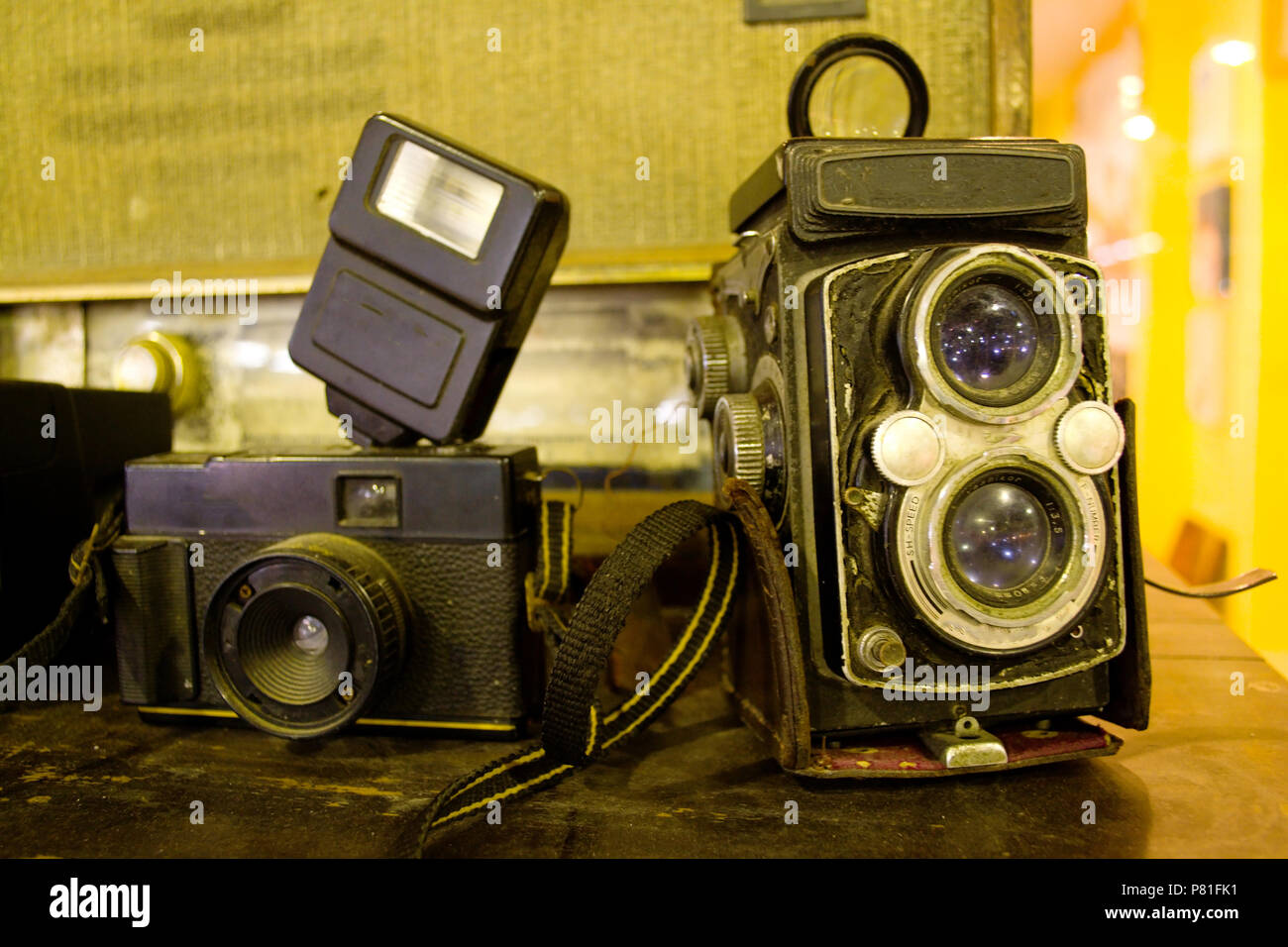 Traditional cameras were preserved in a museum Stock Photo - Alamy