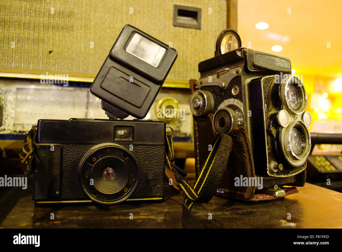 Traditional cameras were preserved in a museum Stock Photo - Alamy