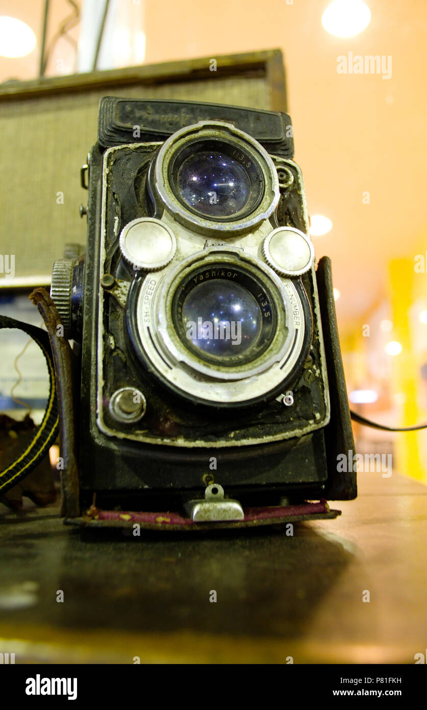 Traditional cameras were preserved in a museum Stock Photo - Alamy