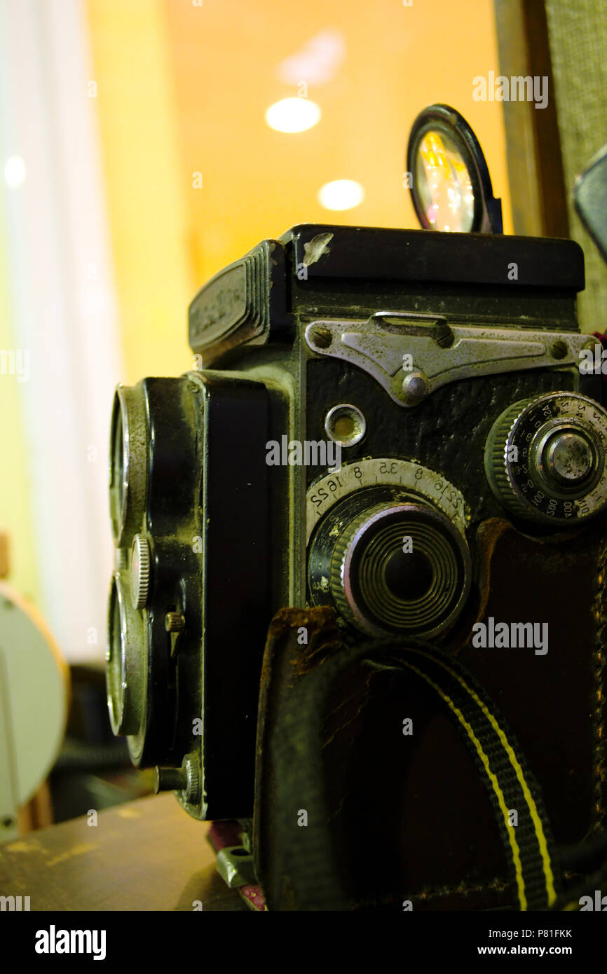 Traditional cameras were preserved in a museum Stock Photo - Alamy