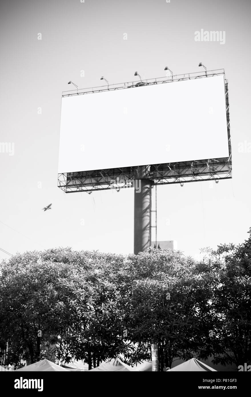 Tall billboards for advertising in the city Stock Photo - Alamy
