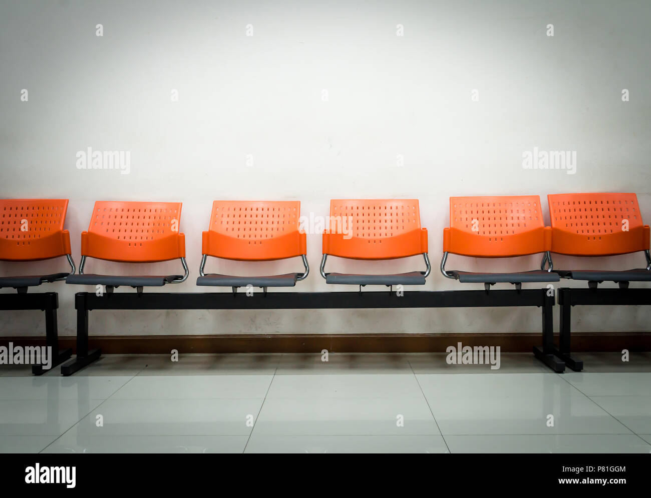 public chair and wall for passengers in station Stock Photo - Alamy
