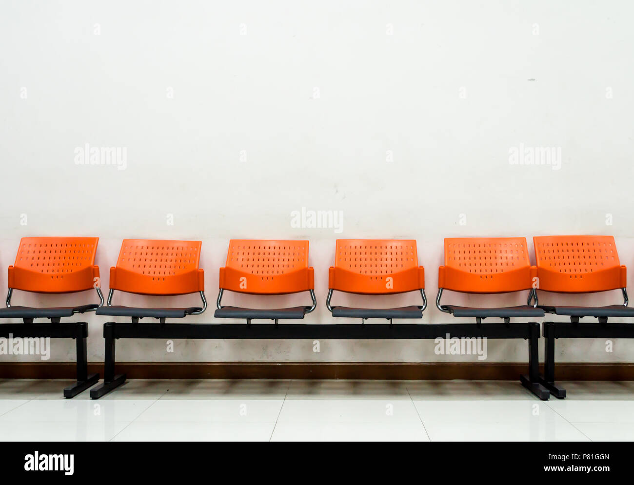 public chair and wall for passengers in station Stock Photo - Alamy