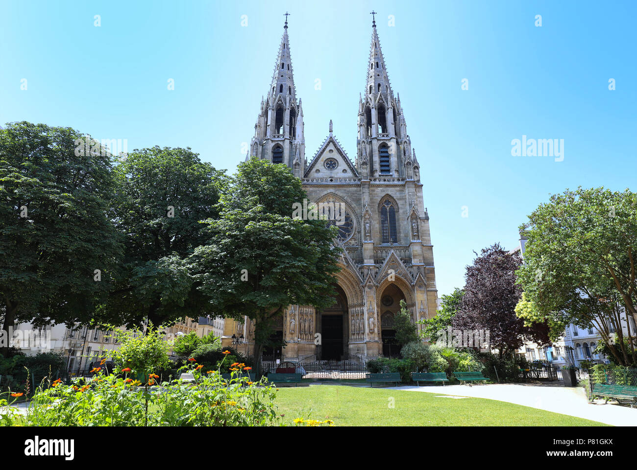 Basilica of saint clotilde hi-res stock photography and images - Alamy