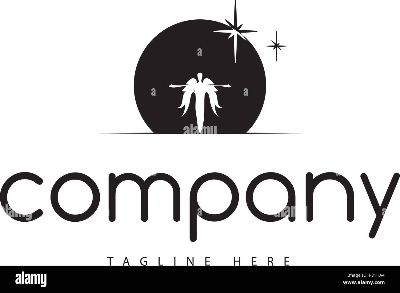 Angel planet logo Stock Vector Image & Art - Alamy
