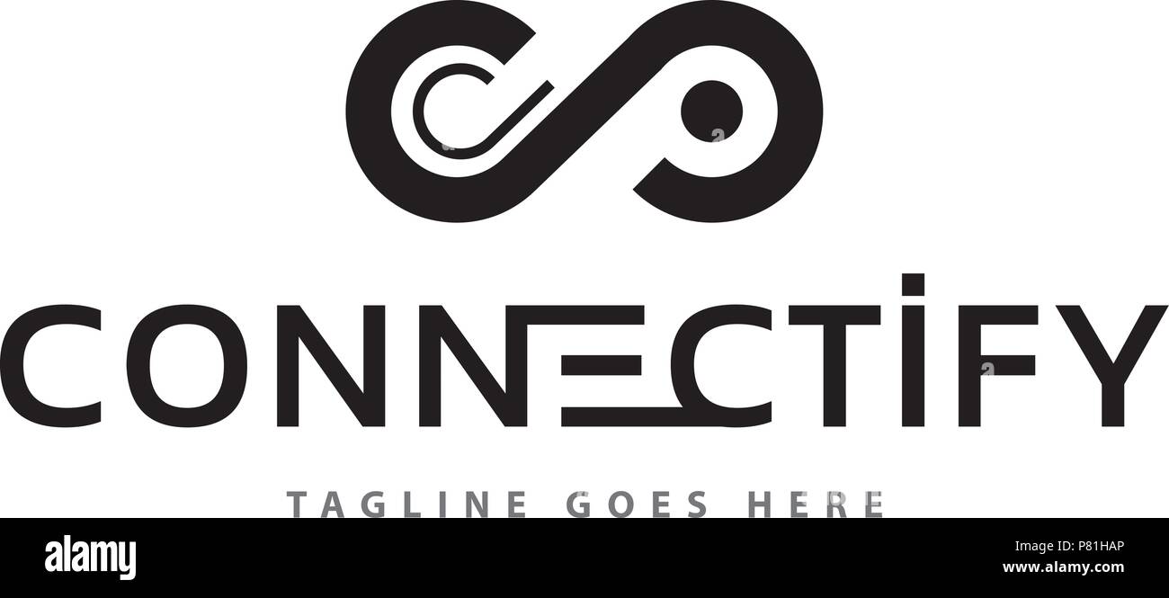 Connect 2 logo black Stock Vector Image & Art - Alamy