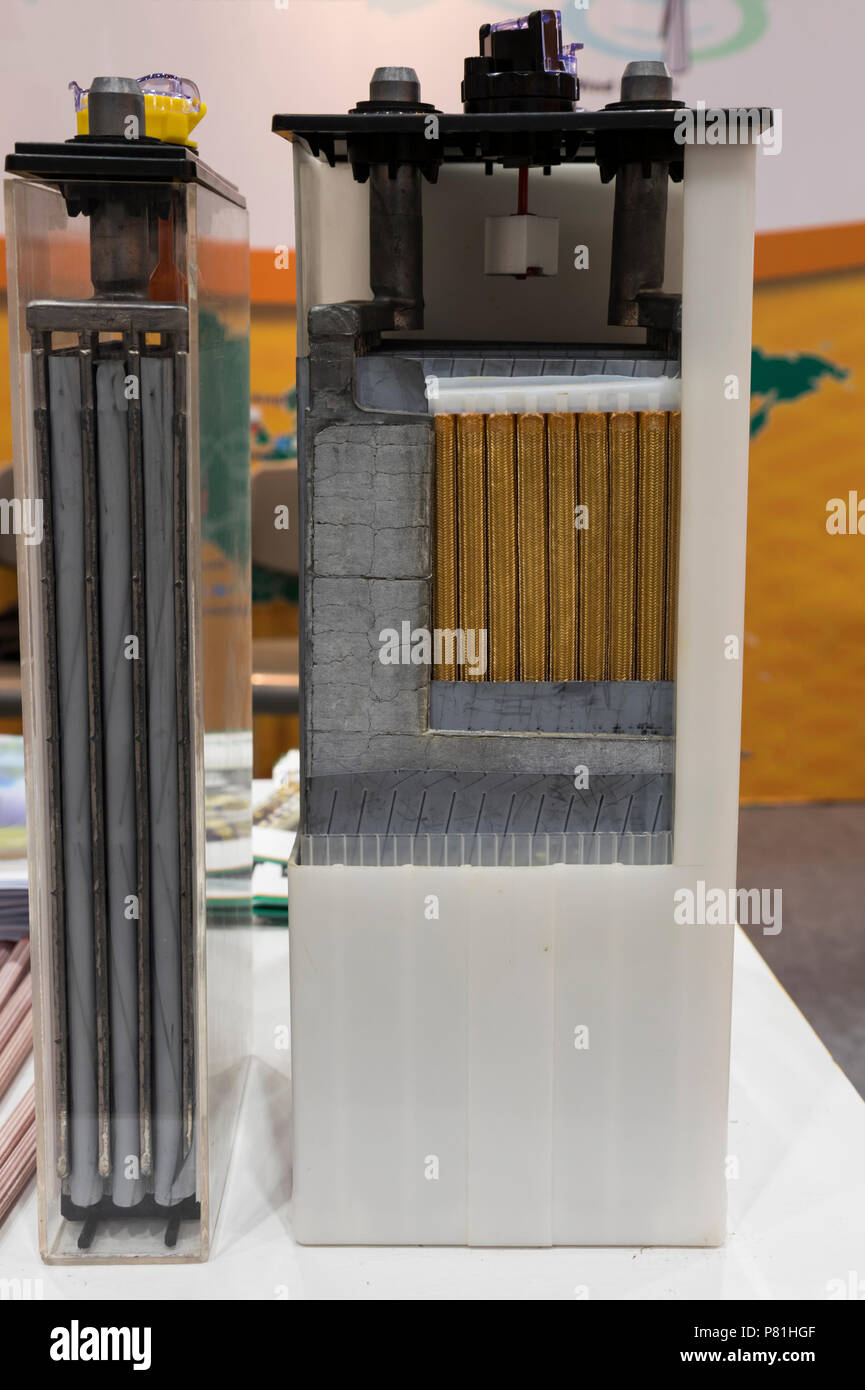 inside or cross section of industrial battery Stock Photo - Alamy