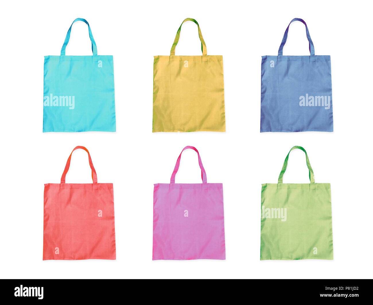Colourful Fabric bag isolated on white background Stock Photo - Alamy