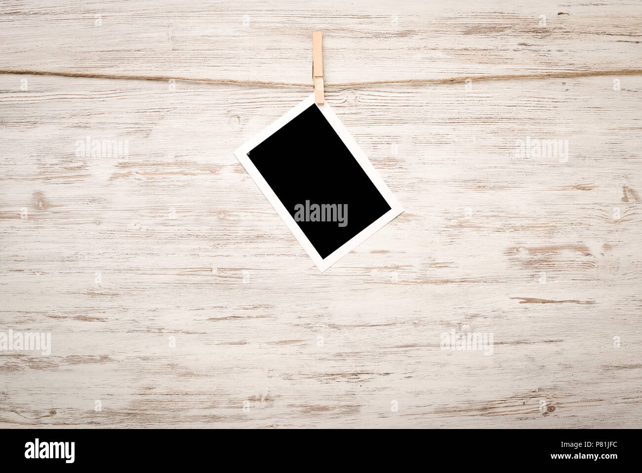 Black photo frame Stock Photo - Alamy