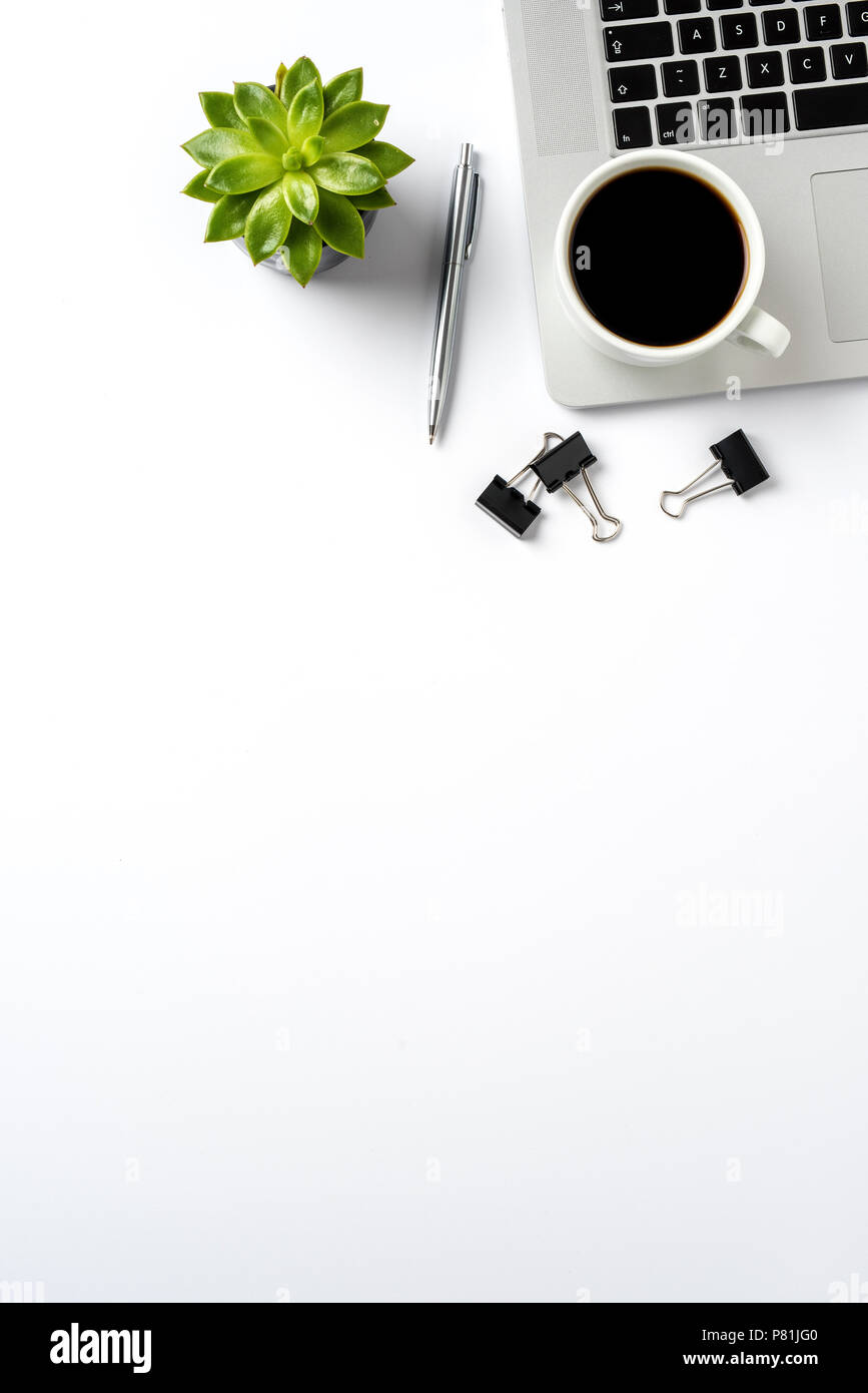 Office desktop with copy space Stock Photo - Alamy