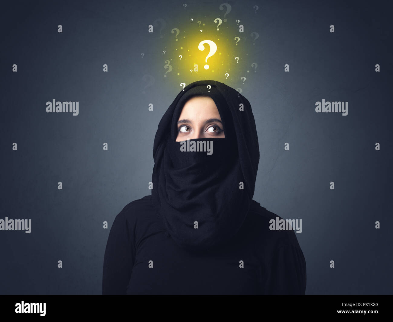 Glowing question marks hi-res stock photography and images - Alamy