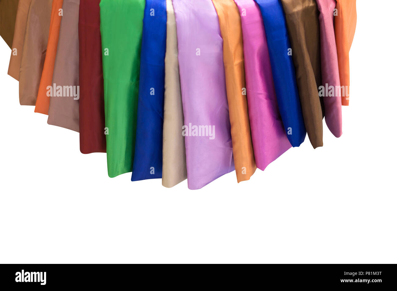 Rolls of satin fabric hi-res stock photography and images - Alamy