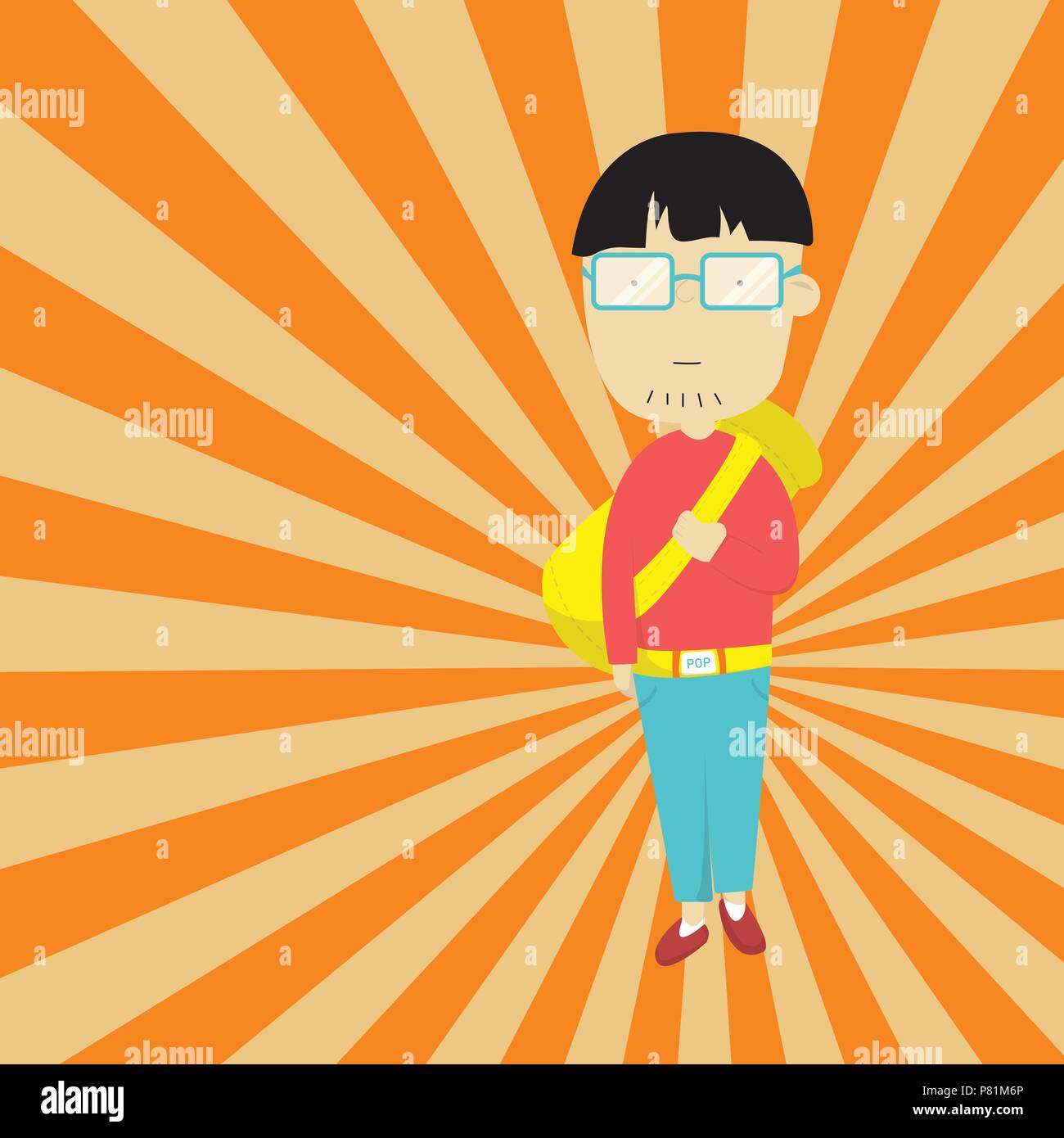 Young worker dressed in Stock Vector Images - Alamy