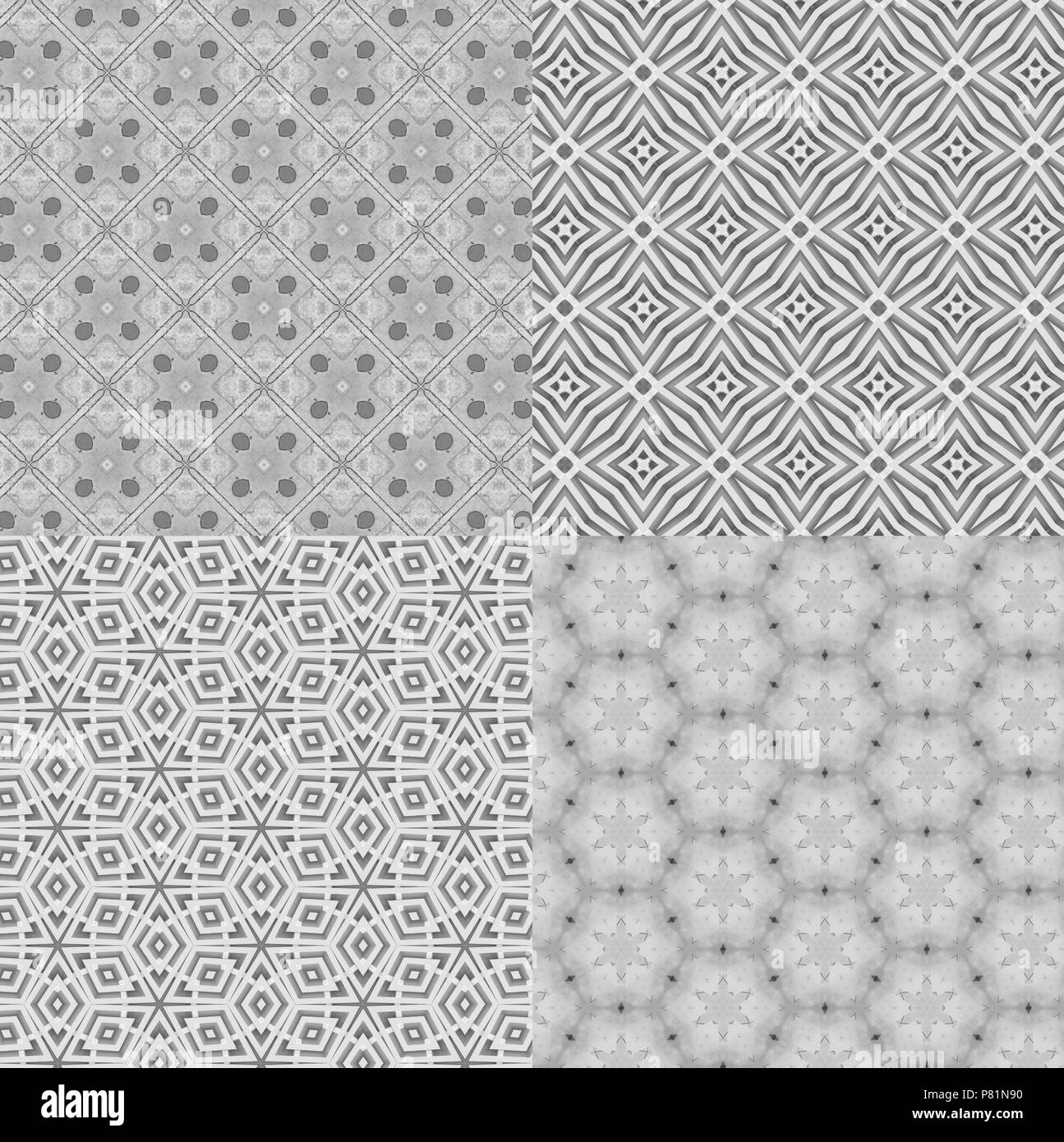 Black and white of Modern pattern design for fabric or interior ...
