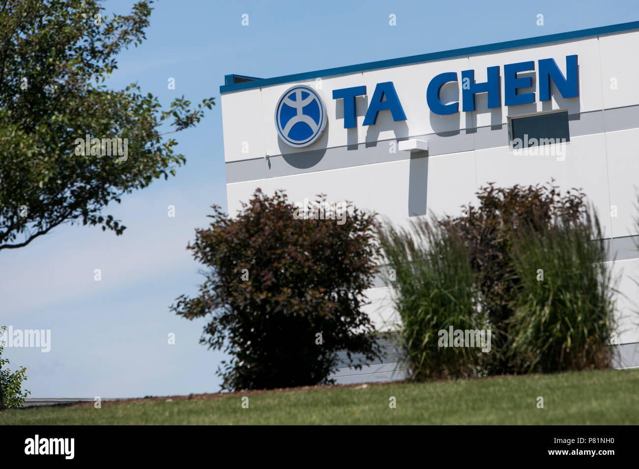 A logo sign outside of a facility occupied by Ta Chen International ...