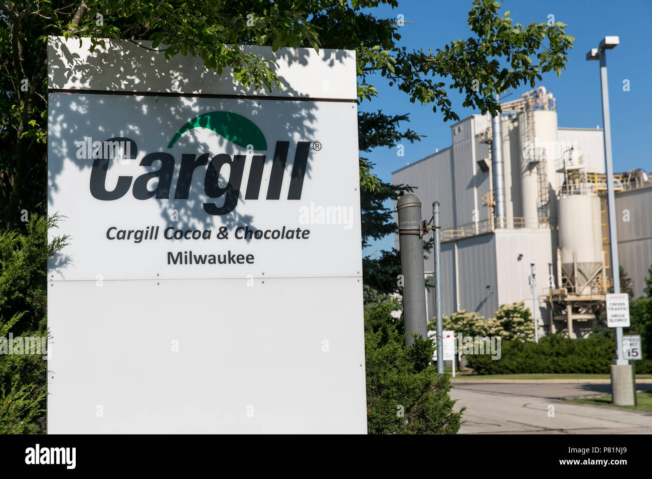 A logo sign outside of a facility occupied by Cargill Cocoa & Chocolate ...