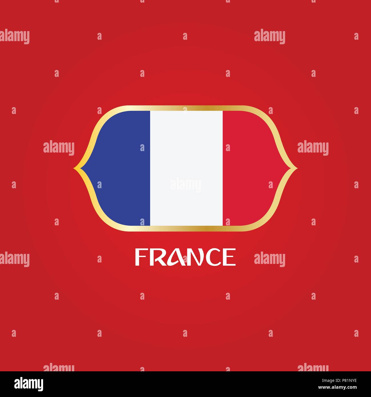 France flag national flag soccer emblem Stock Vector Image & Art - Alamy