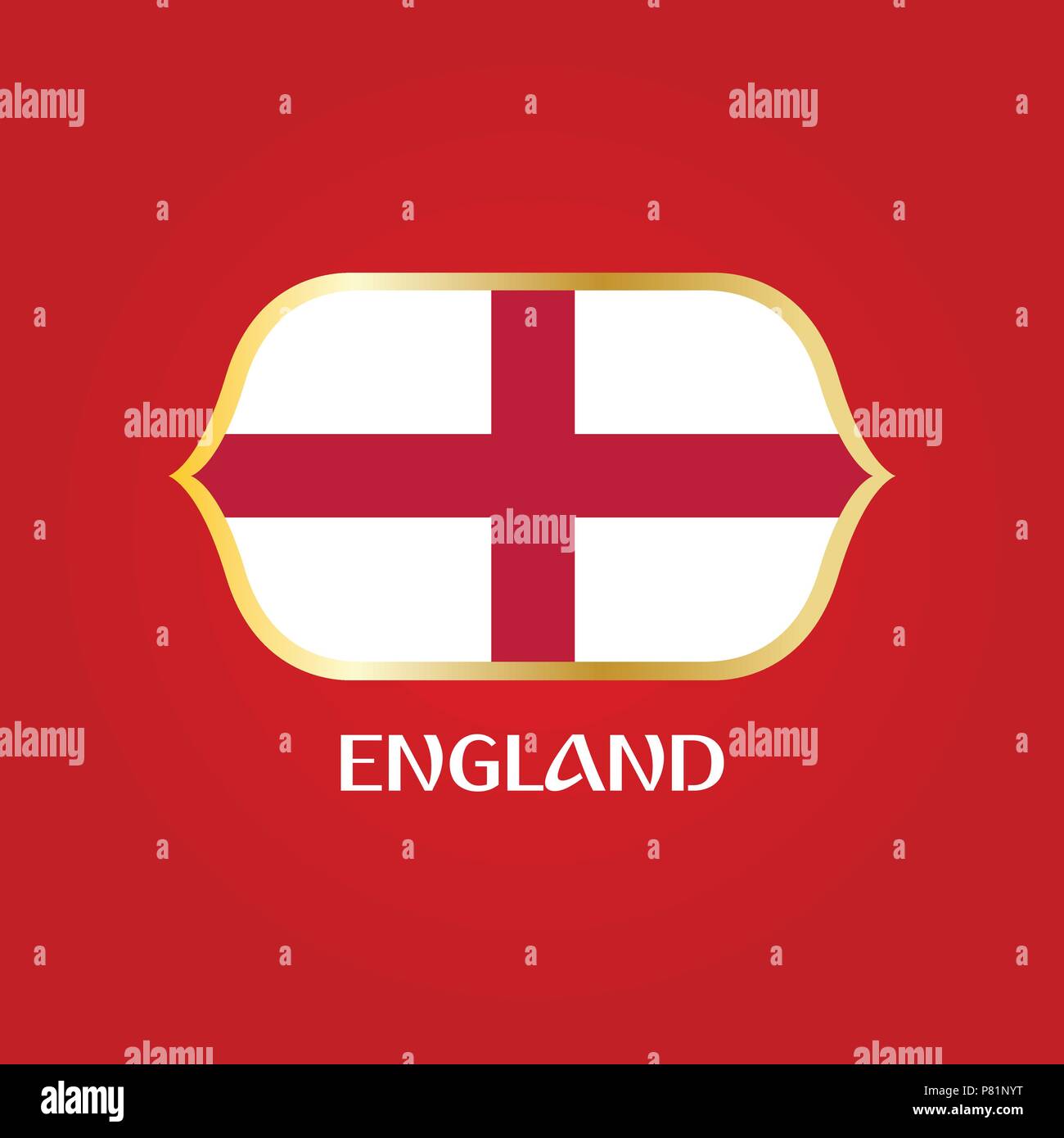 England flag national flag soccer emblem Stock Vector Image & Art - Alamy